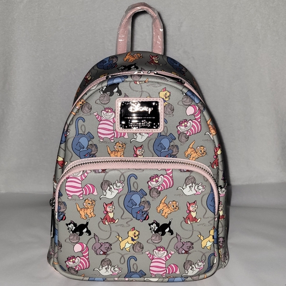 Loungefly | Bags | Loungefly Disney Cats Yarn Allover Print Mini ...